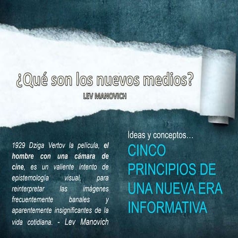 Lev Manovich. Ideas y conceptos. | PPTX