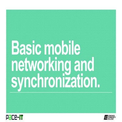 Pace IT - Basic Mobile Network | PPT