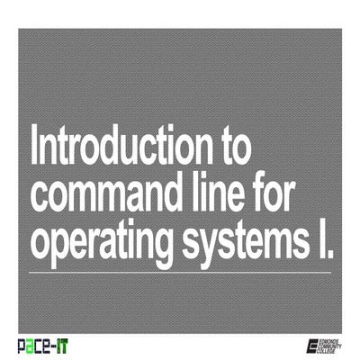 Pace IT - Command Line OS (Part 1) | PPTX | Operating Systems ...