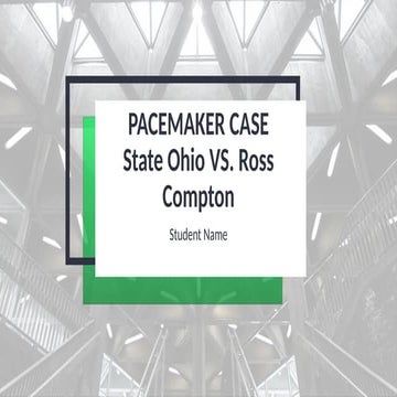 Pacemaker - A case study discussed related to Law | PPTX