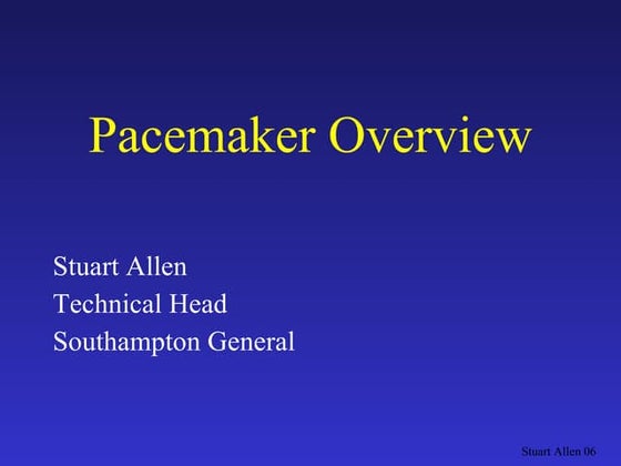 Cardiac Pacemaker | PPTX