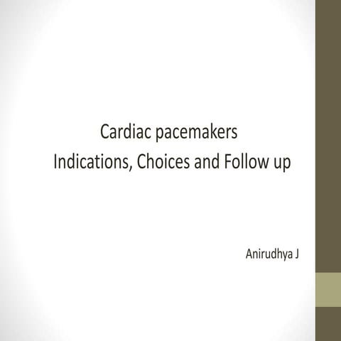 Cardiac Pacemakers | PPT