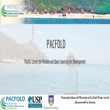 Pacific open distance flexible learning framework (podflf) | PDF
