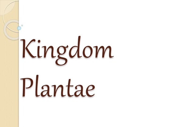General Characters Of Bryophytes Ppt