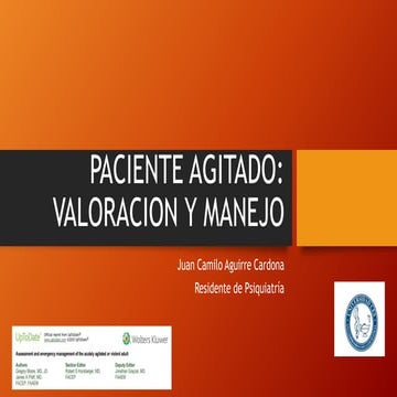 Paciente agitado | PPTX