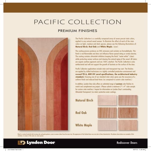 Pacific Collection sell sheet (print version) | PDF