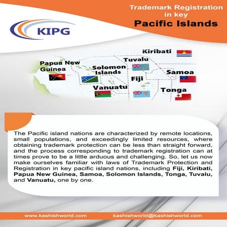 Trademark Registration- Pacific Island Nations | PDF