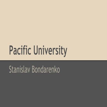 Pacific University | PDF