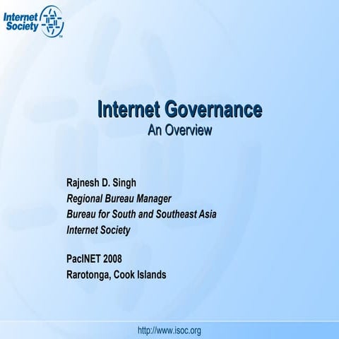 Introduction to Internet Governance | PPT