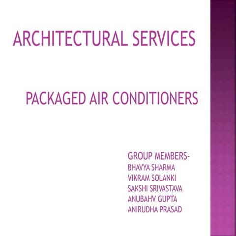 Architecture - Centralized Air Conditioning System | PPTX