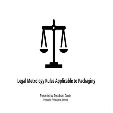 Package commodity rules applicable for packaging | PDF