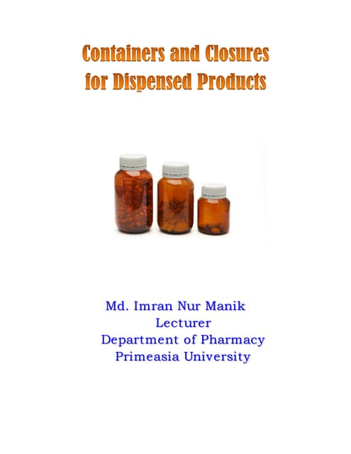 Good Dispensing Practice | PDF