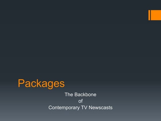 How to write a news package | PPT