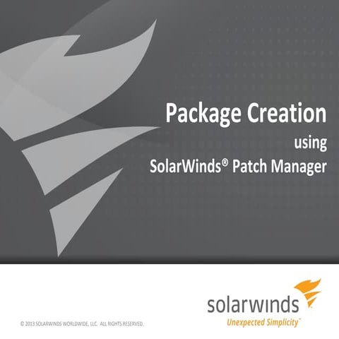 SolarWinds Patch Manager Compared to Shavlik / VMware | PPT