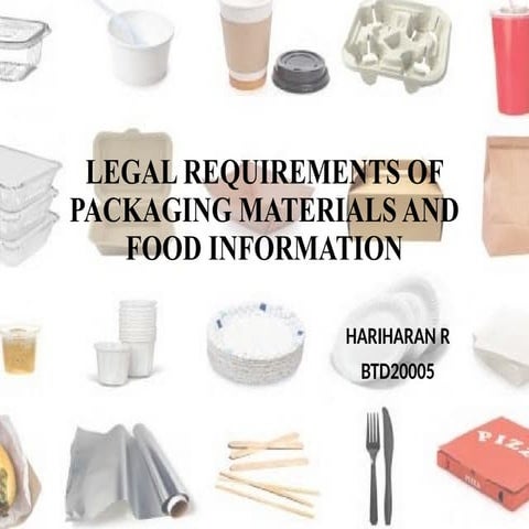 Fssai packaging & labeling | PPTX