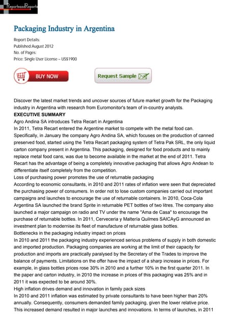 Packaging Industry in Spain | PDF