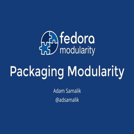 Packaging modularity - Flock 2017 | PDF | Computing | Technology ...