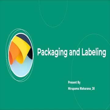 Packaging and labelling | PPT