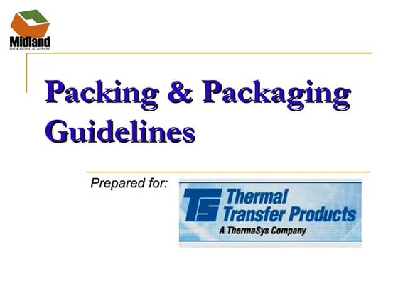 Packaging ppt | PPTX