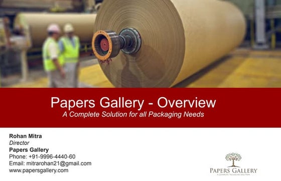 Papers Gallery presentations