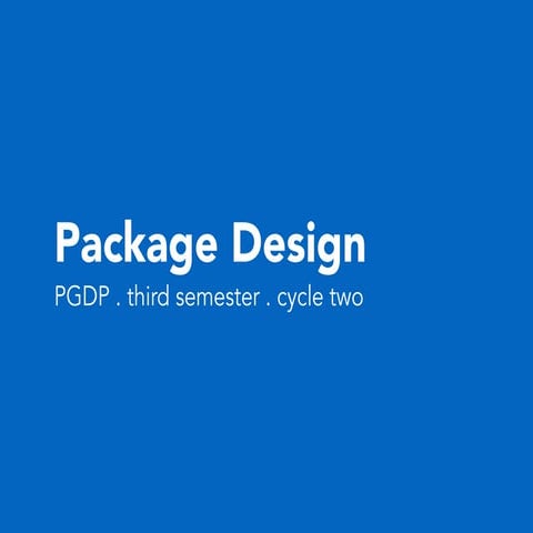 Packaging design | PDF