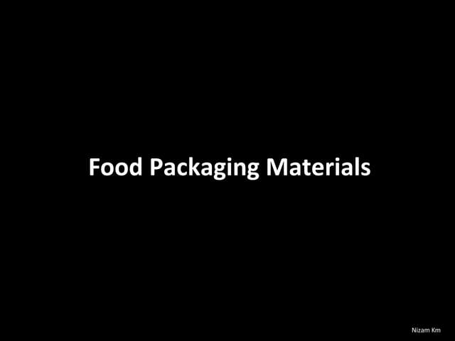 Packaging materials advantages and disadvantages | PPTX