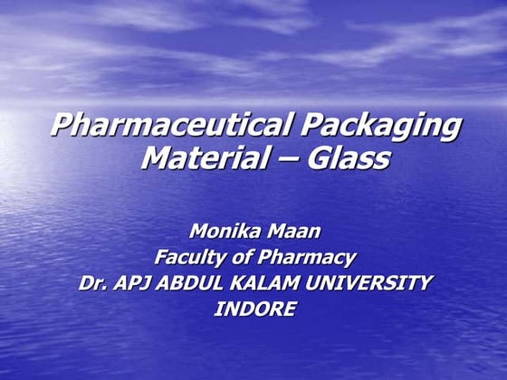 pharmaceutical packaging. lyophillized drugs packaging problems and ...