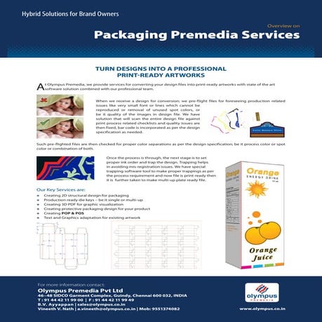Packaging Premedia Services | PDF