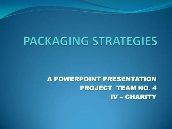 Packaging ppt | PPTX