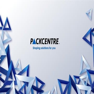 Packcentre capabilities | PDF
