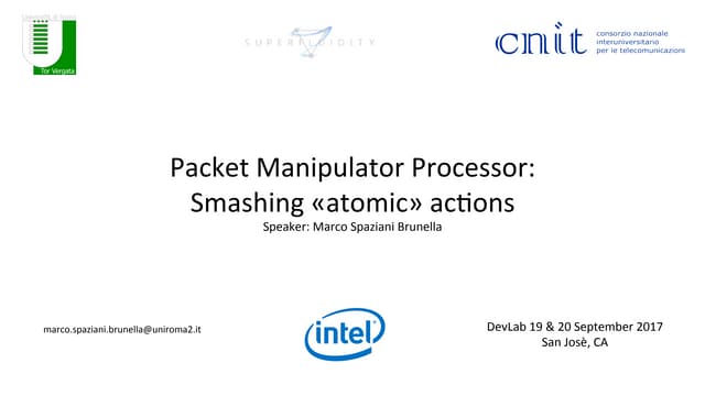 Packet Manipulator Processor Smashing Atomic Actions Ppt