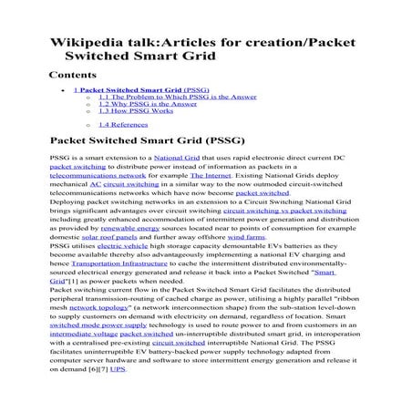 Packet switched smart grid | DOC