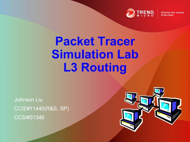 Packet Tracer Simulation Lab Layer3 Routing Ppt