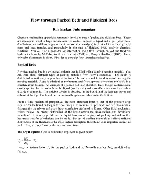 Lecture 9_Packed Bed Reactor Design_FIR.pdf | Chemistry | Science