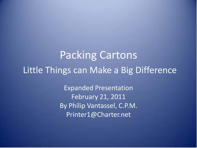 Garments packing | PPTX