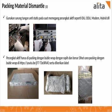 How to packing material after done dismantle | PPTX