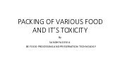 Toxic Chemicals in Food Packaging | PPTX