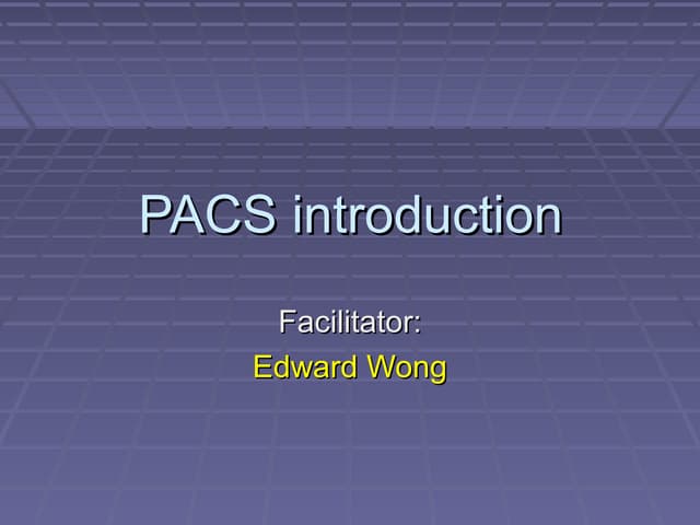 Interface between ris his & pacs | PPTX