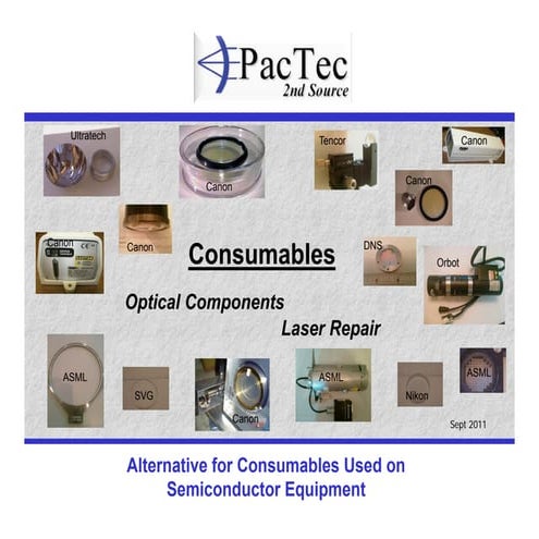 PacTec 2nd Source Consumables | PPT