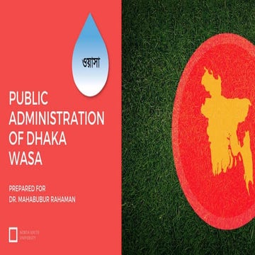 Public Administration of DHAKA WASA | PDF