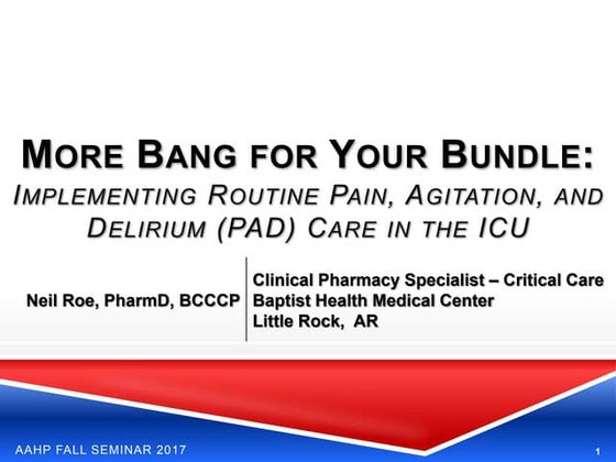 The New 2018 SCCM PADIS Guidelines: Quick Hits of Recommendations for ...
