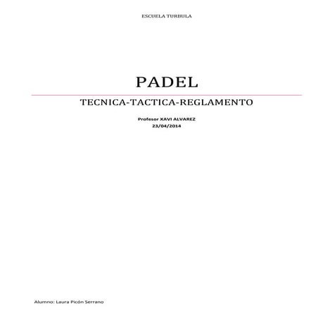 Padel resumen | PDF