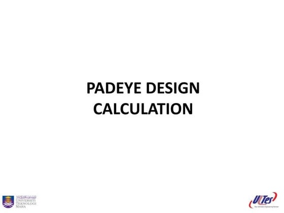 Padeye calculation example | PDF