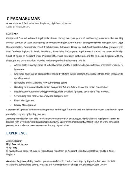 Padmakumar - resume (1) | PDF