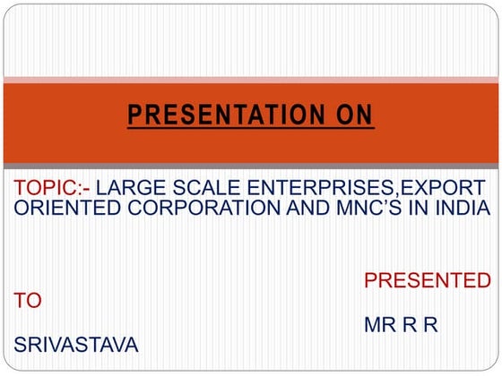 Multinational Corporations (MNCs) | PPT