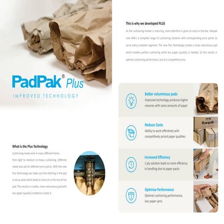 Ranpak PadPak Plus overview brochure A4 | PDF