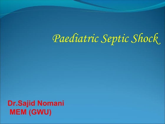 MANAGEMENT OF CARDIOGENIC SHOCK IN CHILDREN.pptx