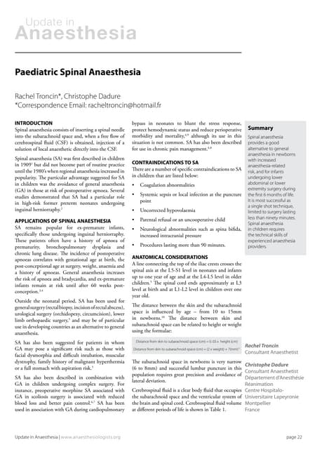 Spinal Anaesthesia in Pediatric Pateints.pptx