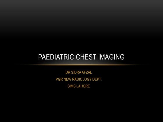 Interpretation of the paediatric chest x-ray | PDF