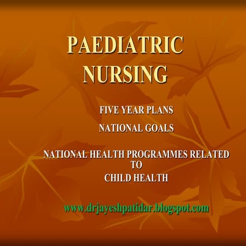 Paediatric nursing | PPSX